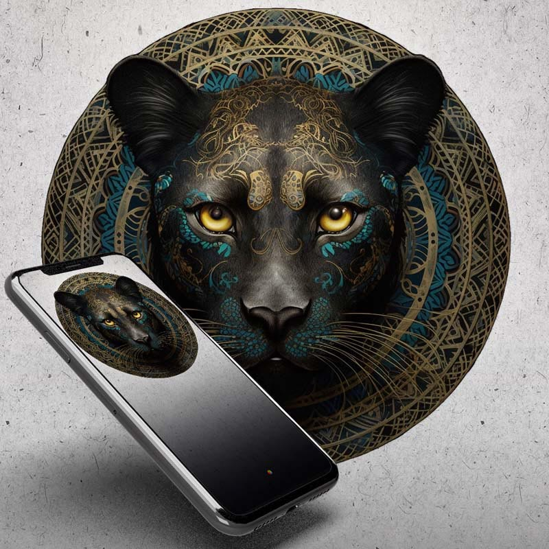 Wallpaper Animado Símbolo Pantera de arquetipo mandala - Colab55
