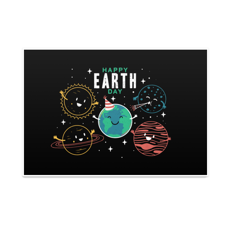 Poster Happy Earth Day de Tobias Fonseca - Colab55