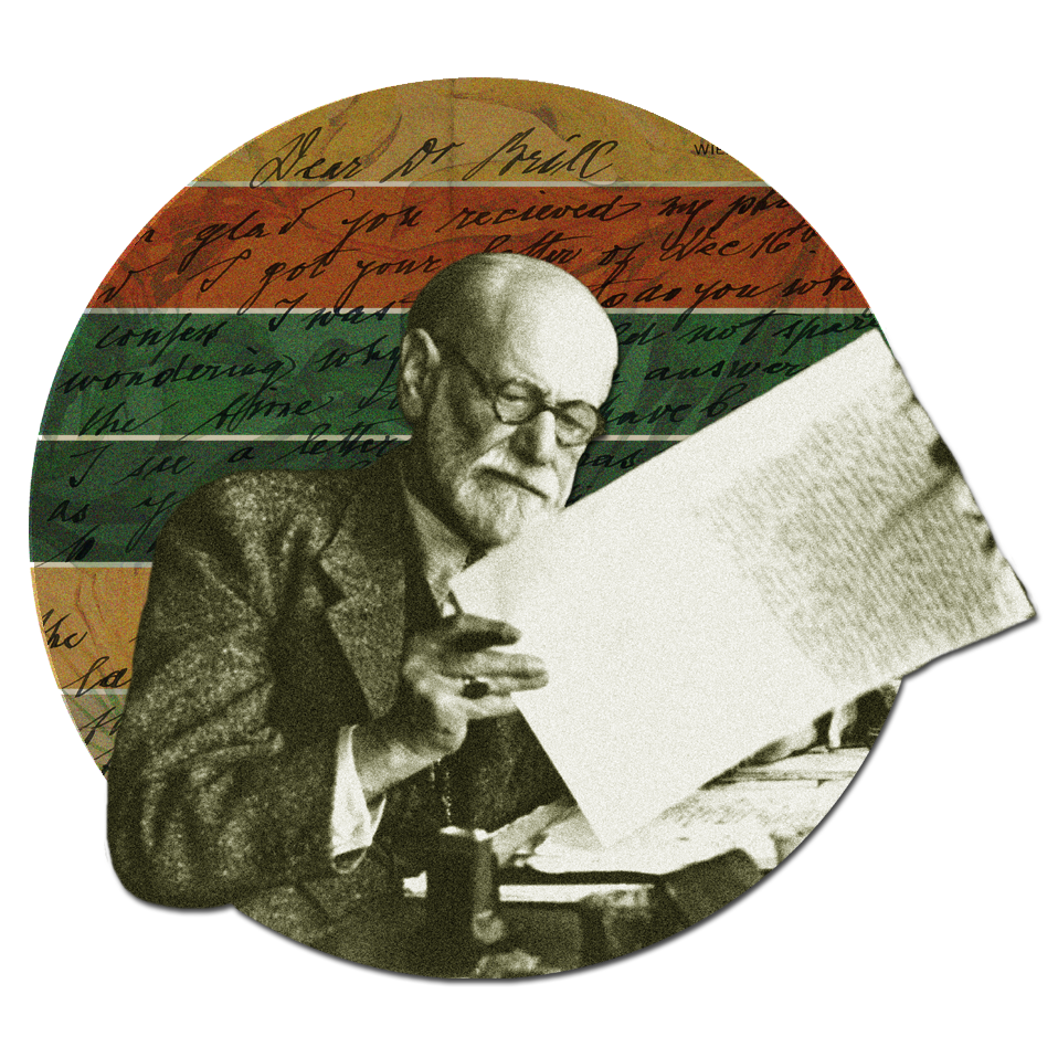 Adesivo Psicanálise de Sigmund Freud de Gilma Godinho - Colab55