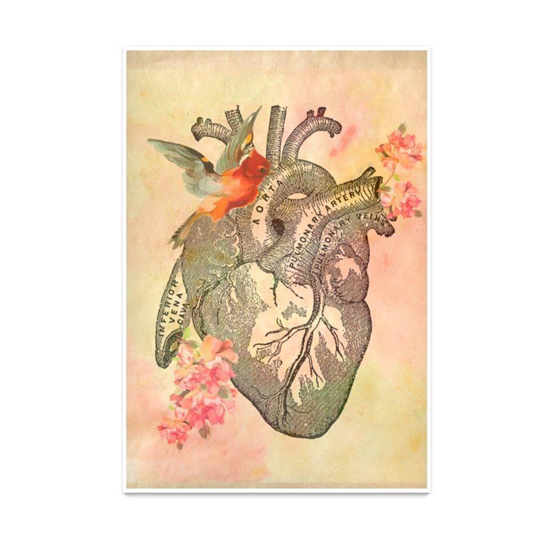 Poster Heart de Sarah Stehling Montenegro - Colab55