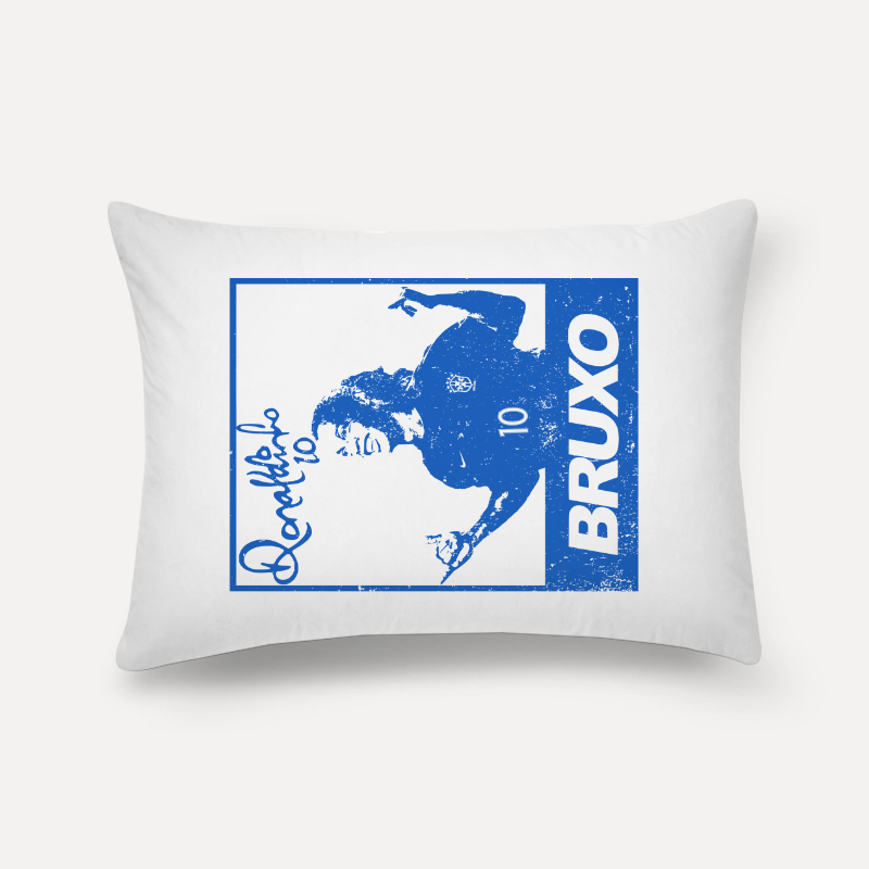 Almofada Ronaldinho Gaúcho - O Bruxo - Azul de Studio Wasp - Colab55
