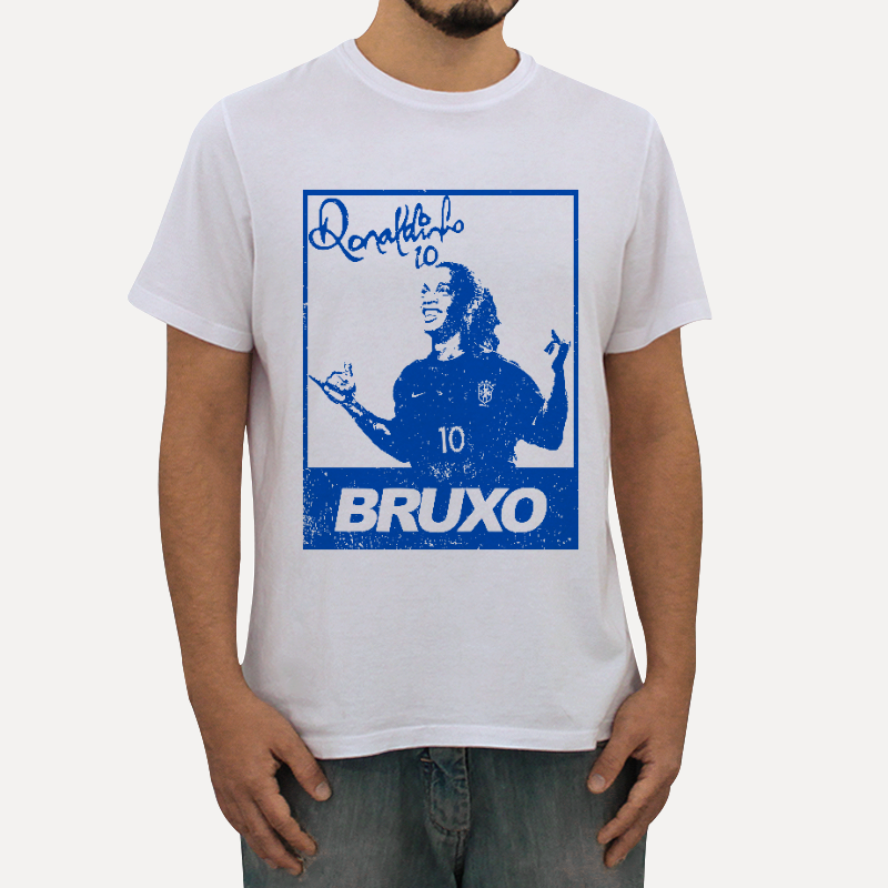 Camiseta Ronaldinho Gaúcho - O Bruxo - Azul de Studio Wasp - Colab55