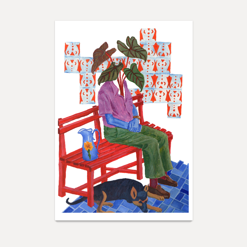 Poster Na jarra azul do seu verso de pavoa - Colab55