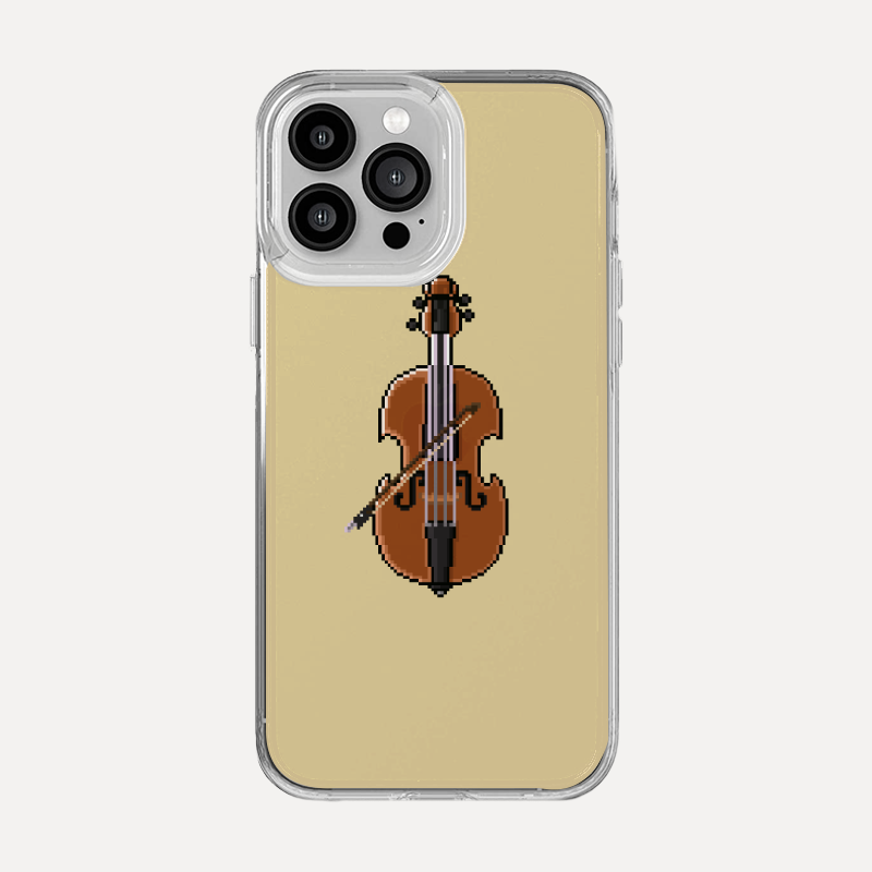 Case Pixel art Cello vista frontal 2 de PixelCarvel - Colab55