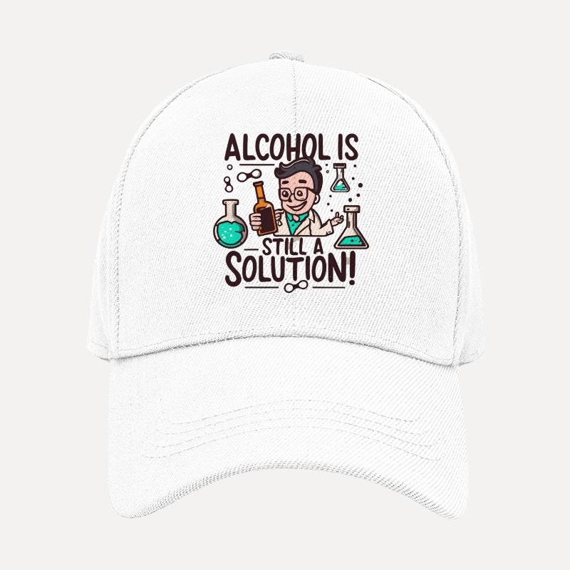 Boné Alcohol is still a solution! de Loja do Uflaniano - Colab55