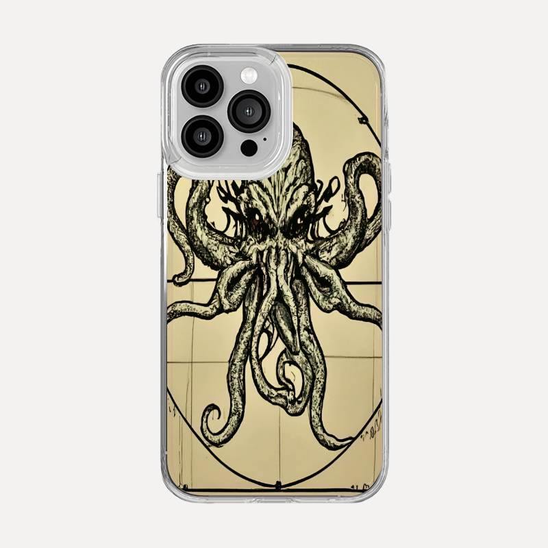 Case Cthulhu em Leonardo Da Vinci Vitruvian Man de Osvaldo Felipe ...