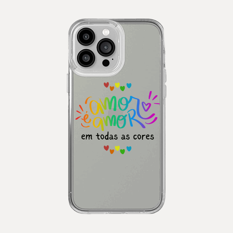 Case Amor em todas as cores 🏳️‍🌈 de [ N A V A L H A ] - Colab55