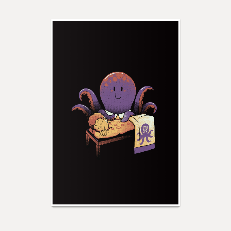 Poster Cupping Therapy Octopus Massage de Tobias Fonseca - Colab55