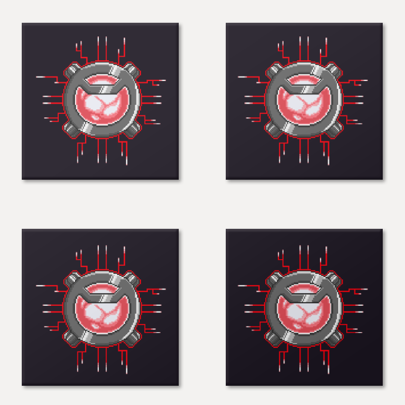 Magneto Pixel art Núcleo - Vermelho de PixelCarvel - Colab55