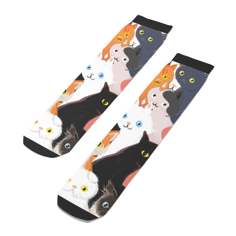 Meia Gatos de srenzo - Colab55